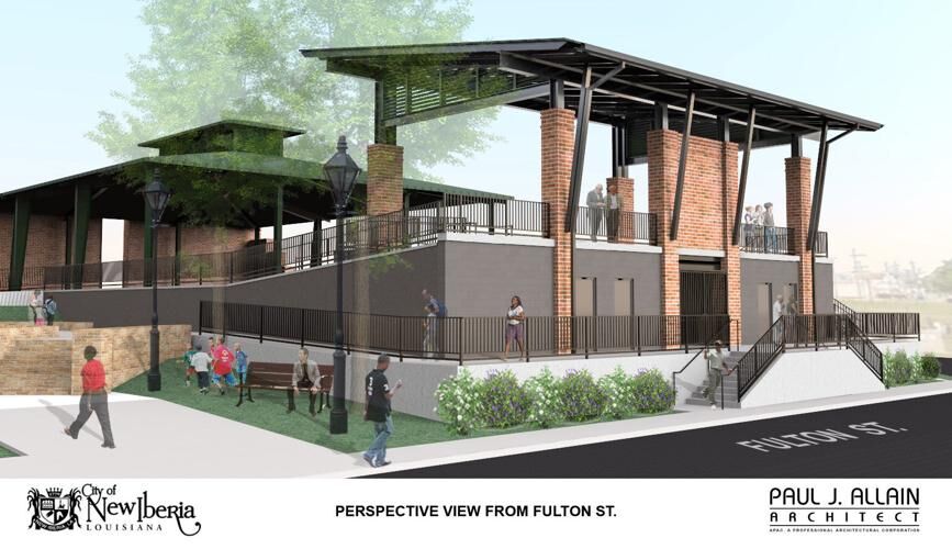 Steamboat Warehouse Pavilion stage coming together | The Daily Iberian