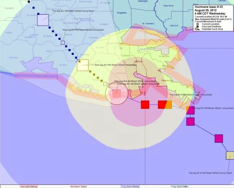 New path puts Hurricane Isaac on similar track as Gustav | The Daily ...