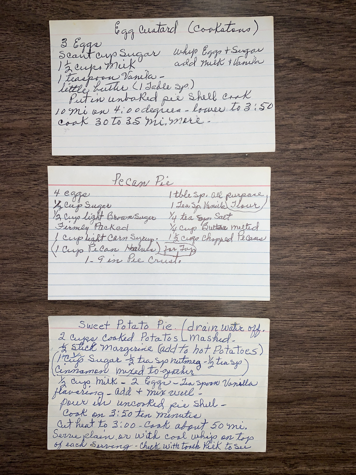 Hand-written recipes: egg custard - The Daily Iberian | The Daily Iberian