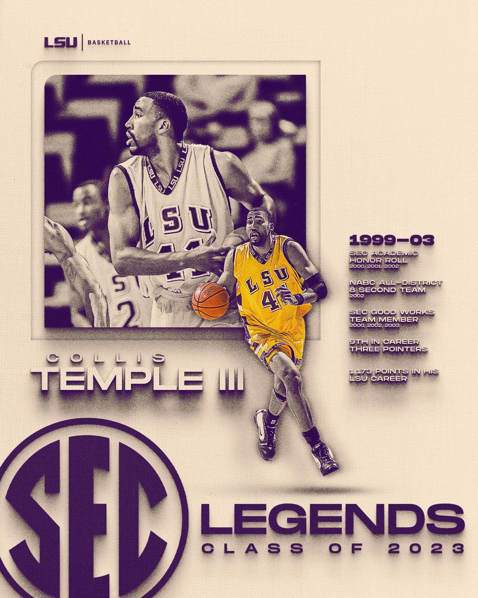 LSU great Collis Temple III to be honored at SEC Tournament | The Daily ...